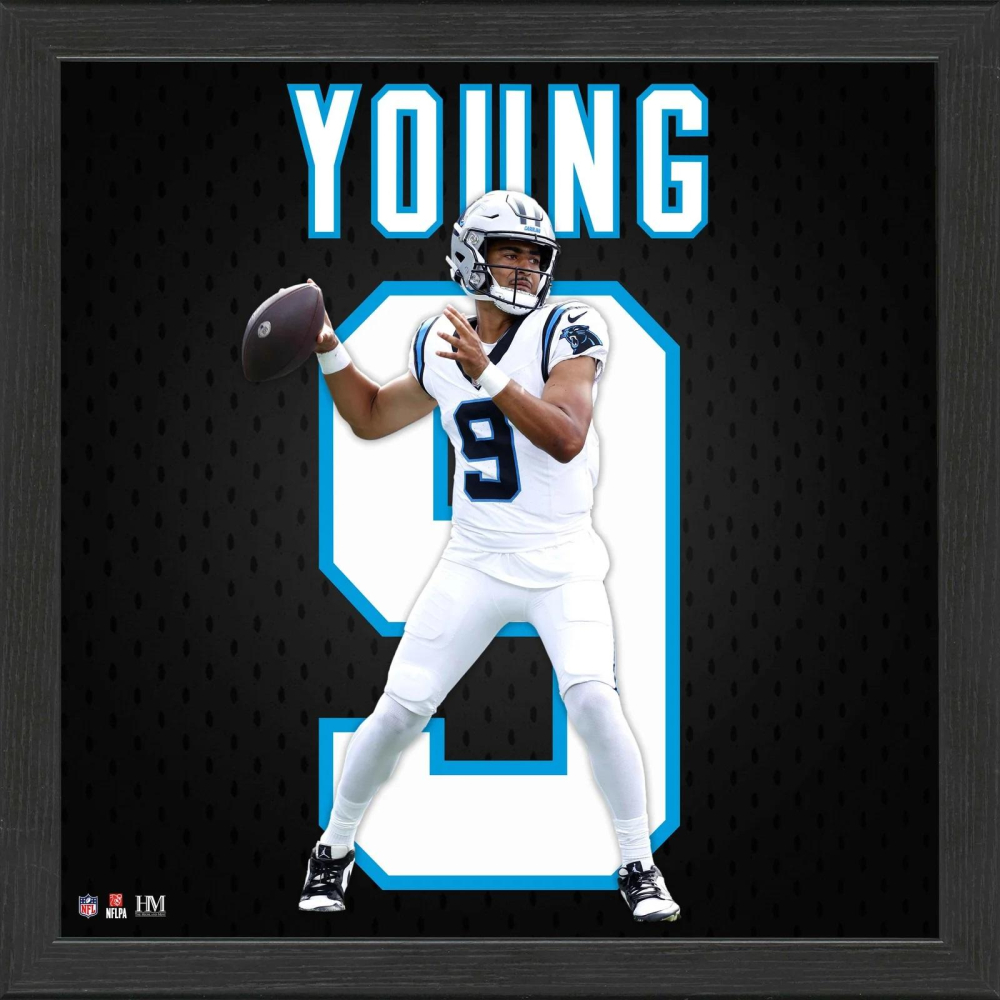 Bryce Young Panthers "Impact Jersey" Custom Framed Photo | Pristine Auction