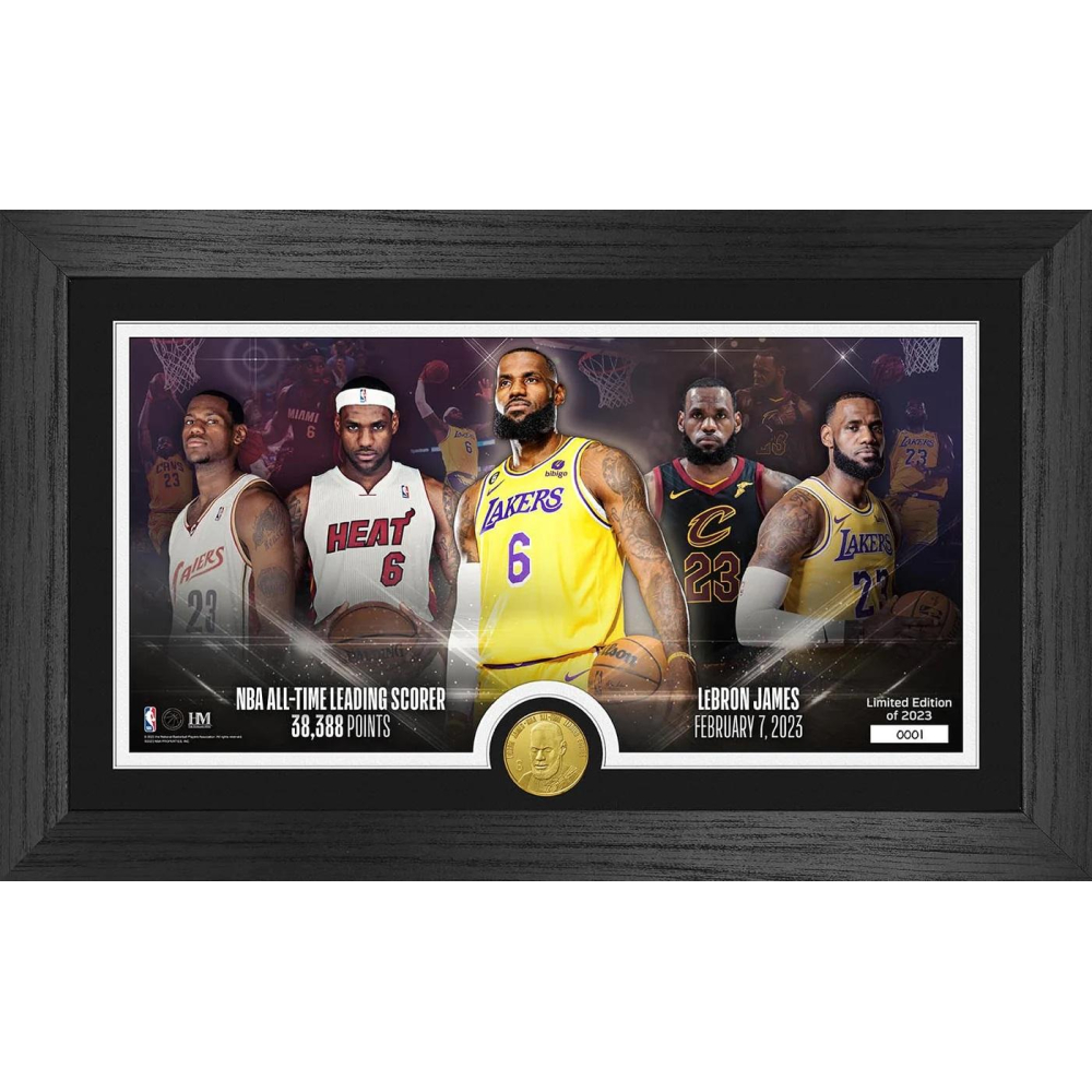 LeBron James LE All-Time Leading Scorer Commemorative Custom Framed ...