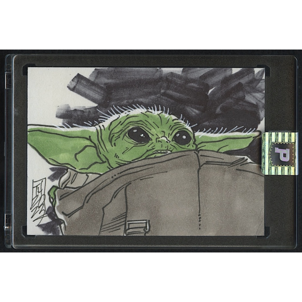 Grogu | Baby Yoda | Star Wars | Original Art Sketch Card by Tom Hodges ...