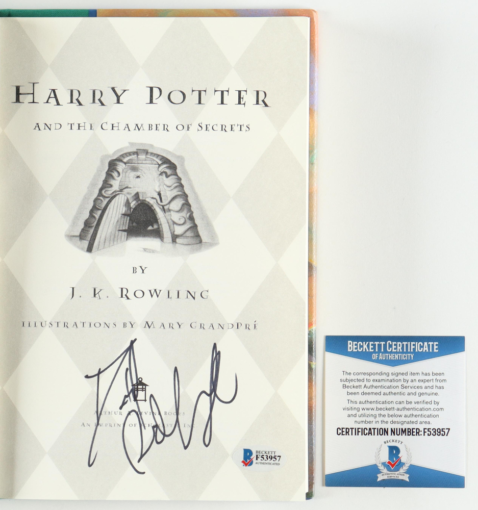 Daniel Radcliffe Signed "Harry Potter and the Chamber of Secrets ...