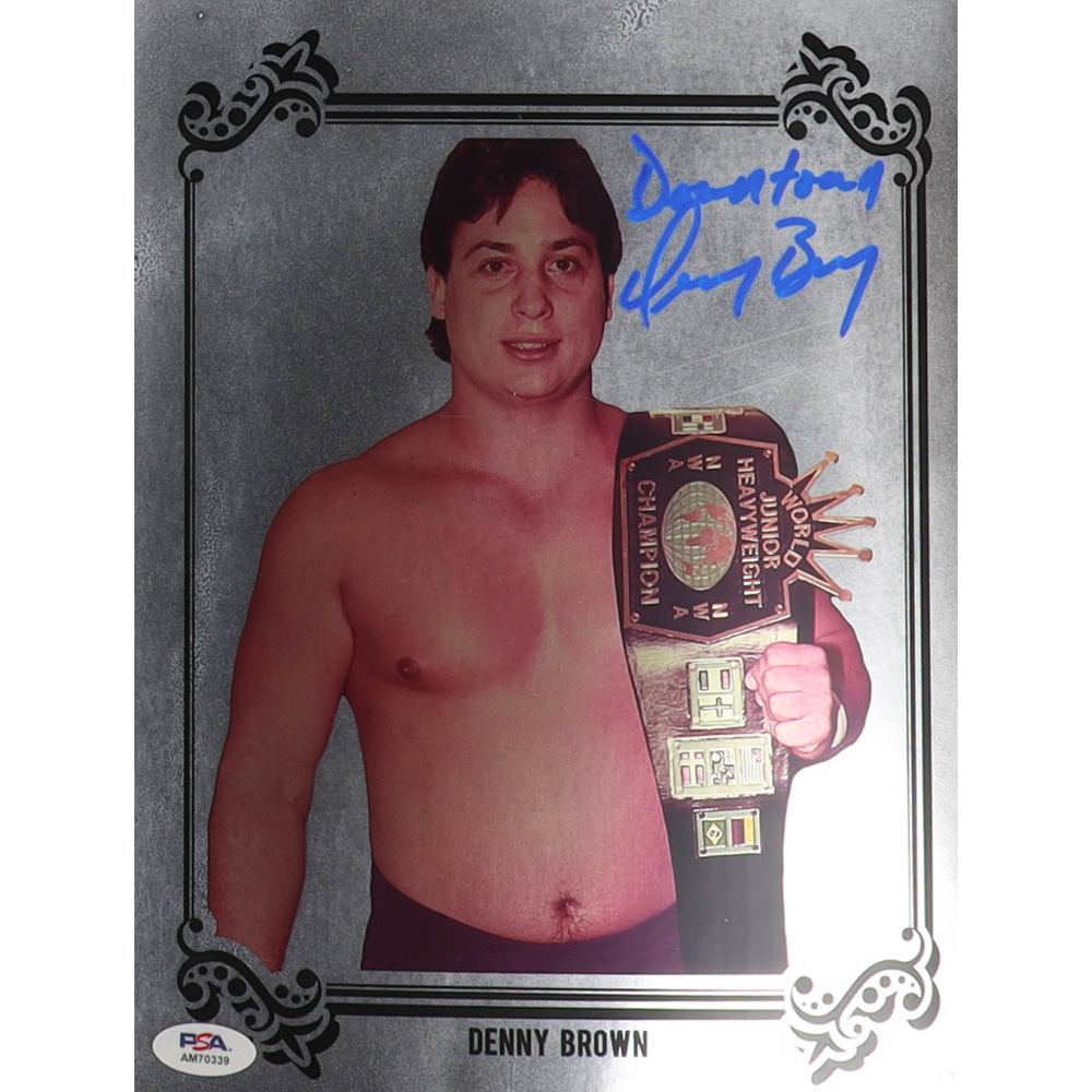 Denny Brown Signed 8x10 Photo (PSA) | Pristine Auction