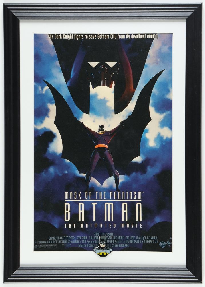 1993 "Batman: Mask Of The Phantasm" Custom Framed Print Display With Batman Pin | Pristine Auction