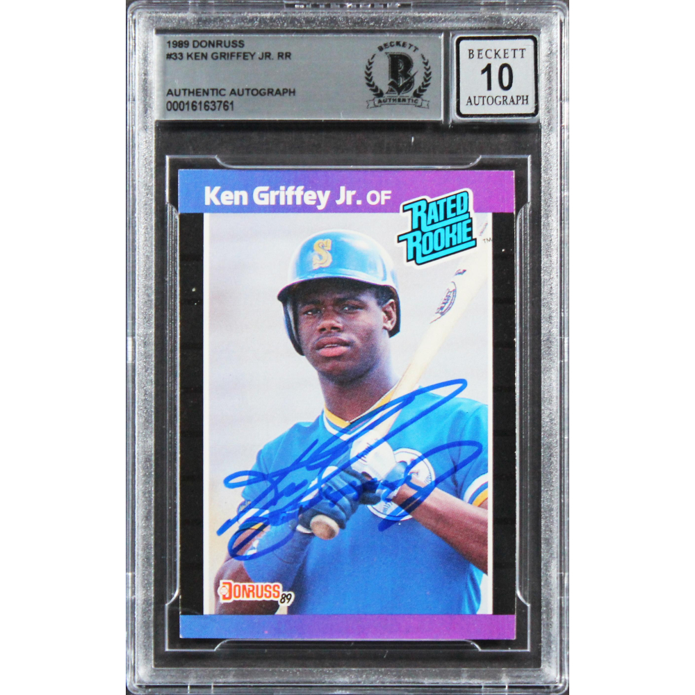 Ken Griffey Jr. Signed 1989 Donruss #33 RR RC (BGS | Autograph Graded ...