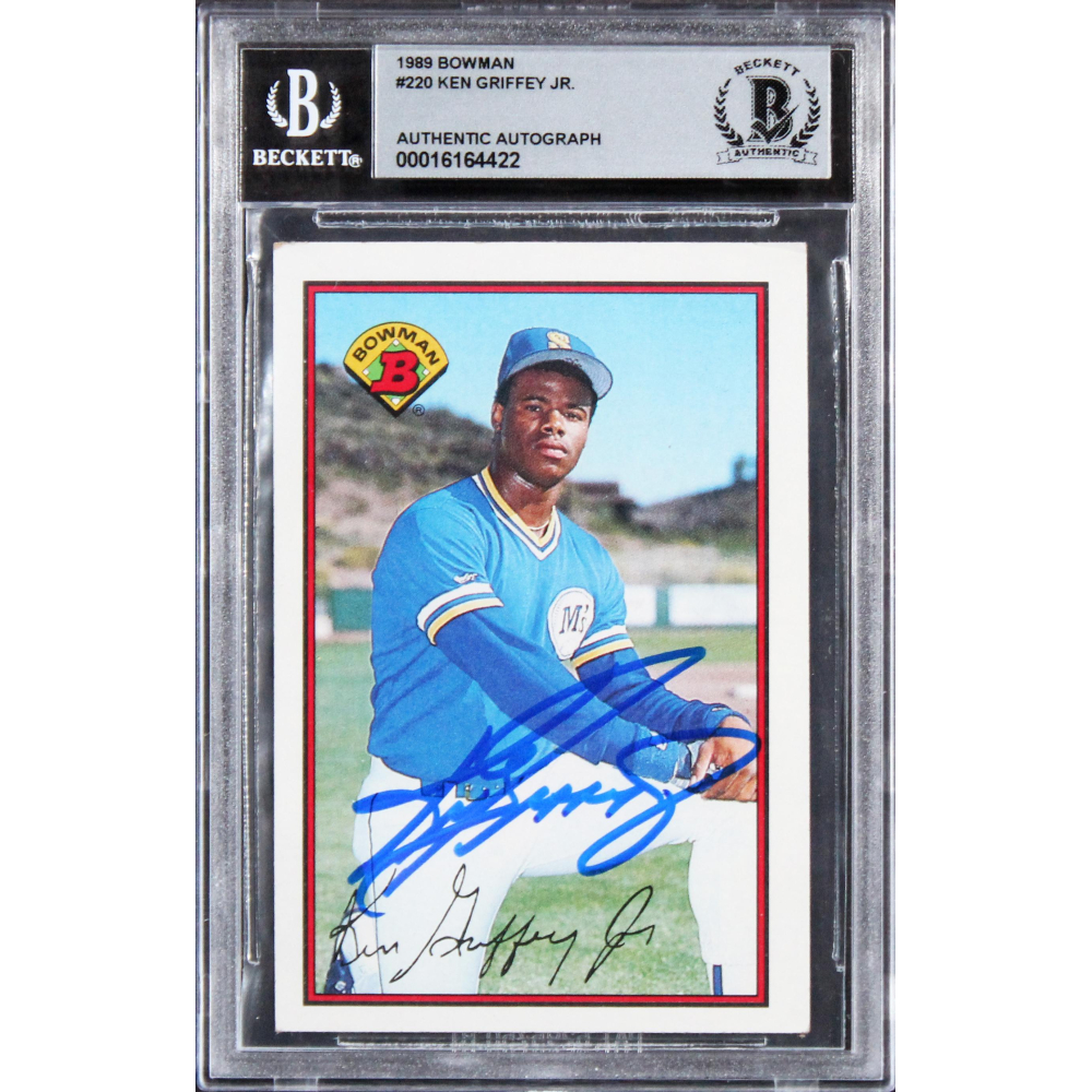 Ken Griffey Jr. Signed 1989 Bowman #220 RC (BGS | Autograph Graded 10 ...