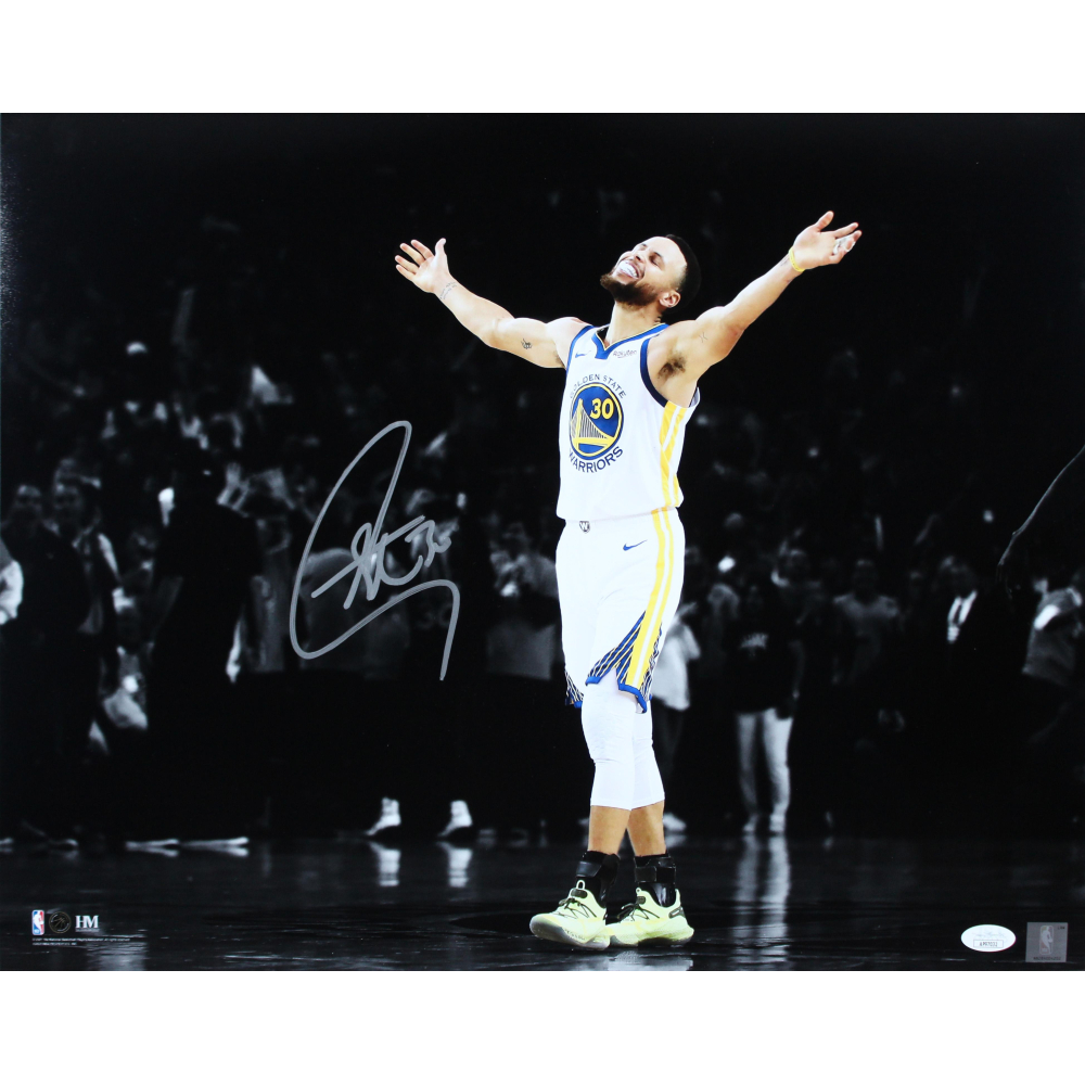 Stephen Curry Signed Warriors 16x20 Photo (JSA) | Pristine Auction