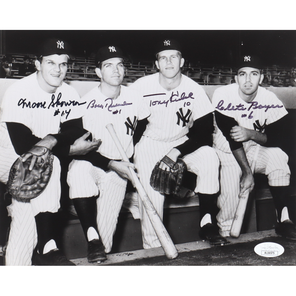 Yankees 8x10 Photo Signed by (4) with Moose Skowron, Bobby Richardson ...