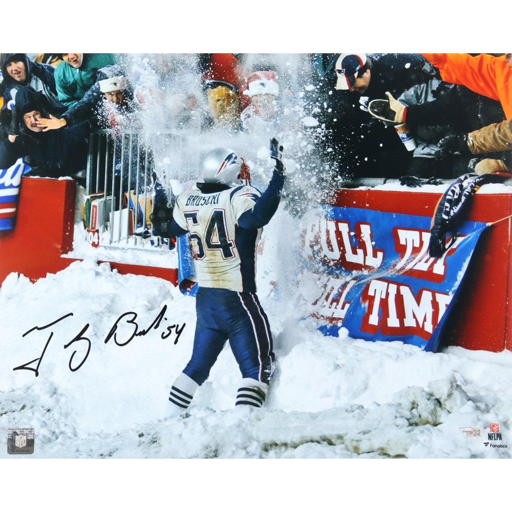 Tedy Bruschi Signed Patriots 16x20 Photo (Fanatics) | Pristine Auction
