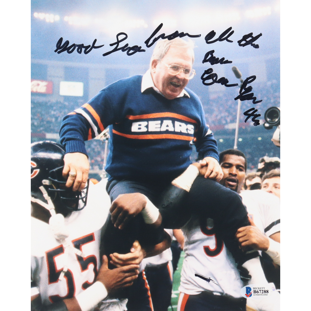 Buddy Ryan Signed Bears 8x10 Photo Inscribed "Good Luck", "All The Best ...