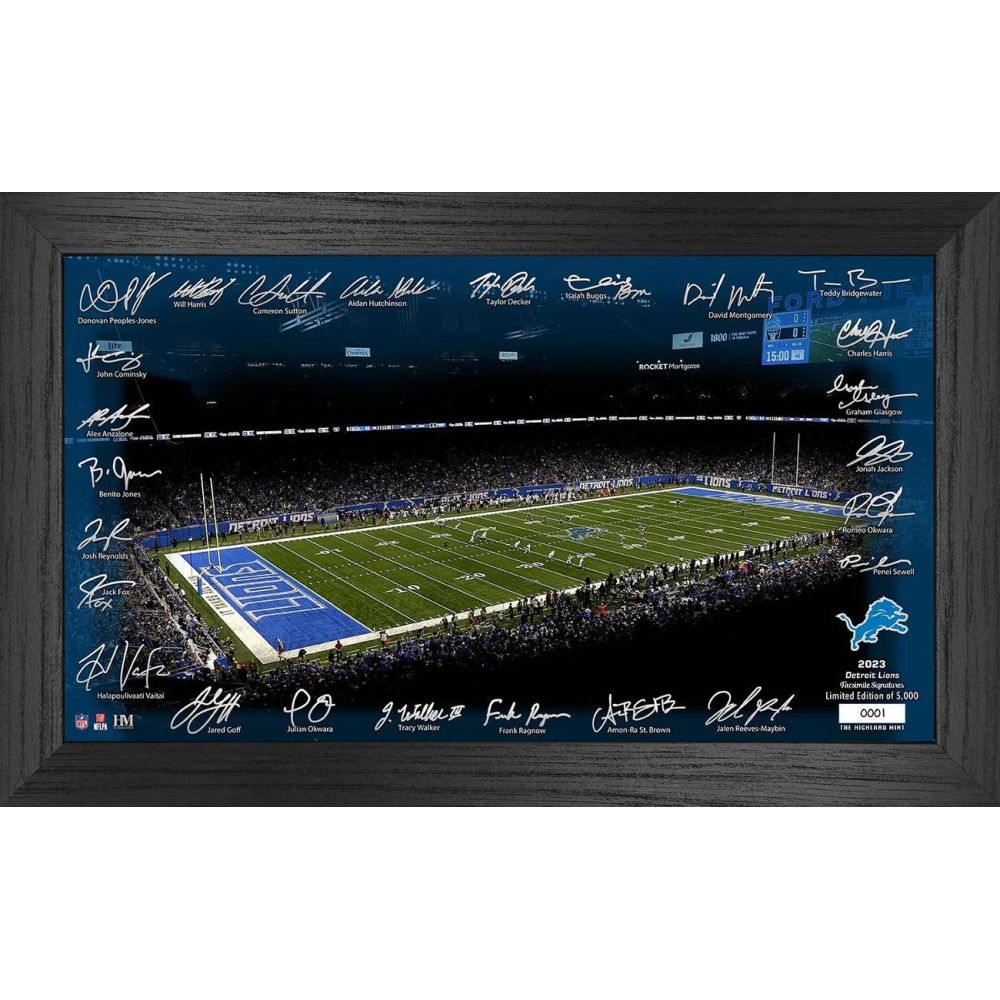 Lions LE 2023 "Signature Gridiron" Custom Framed Photo | Pristine Auction