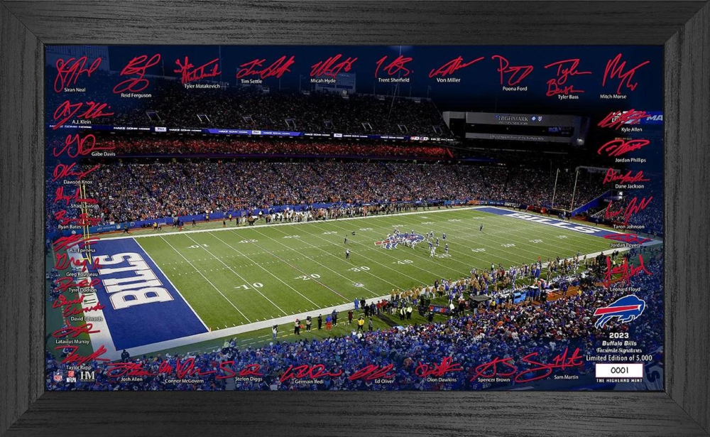 Bills LE 2023 "Signature Gridiron" Custom Framed Photo | Pristine Auction