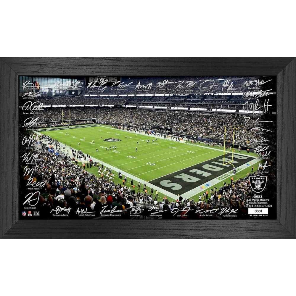Raiders LE 2023 "Signature Gridiron" Custom Framed Photo | Pristine Auction