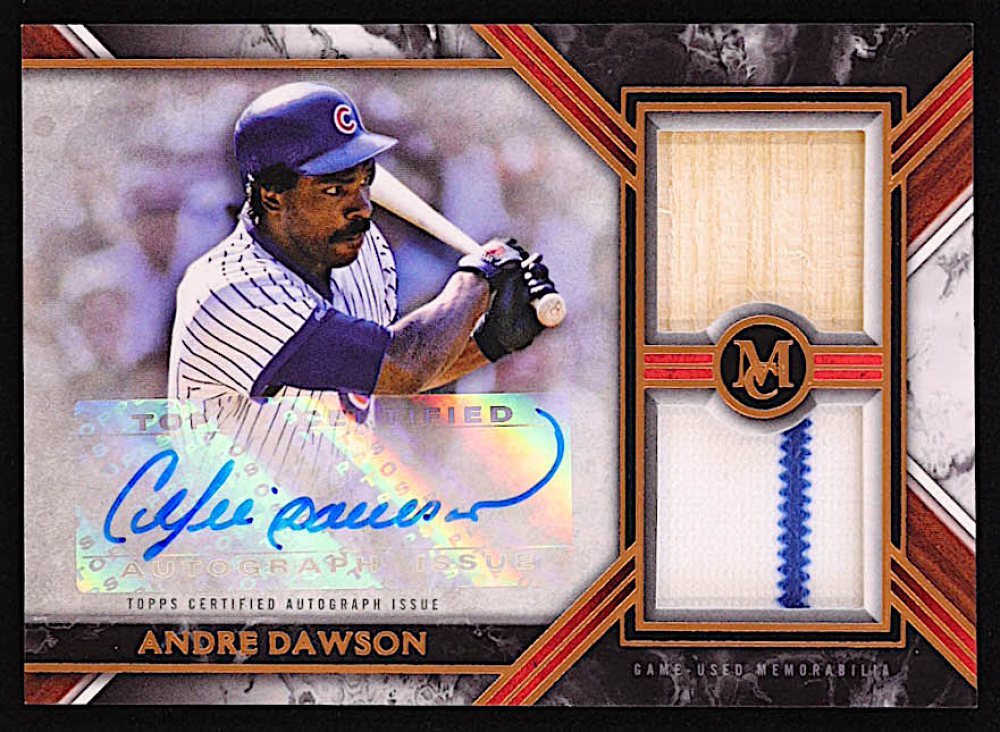Andre Dawson 2022 Topps Museum Collection Signature Swatches Dual Relic ...