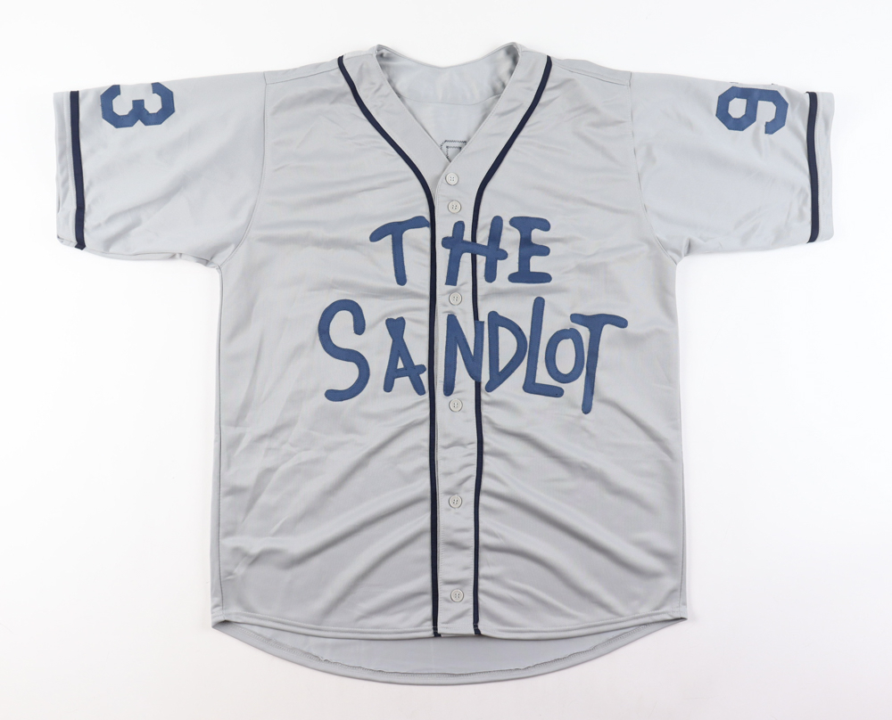 "The Sandlot" Baseball Jersey Cast-Signed by (6) with Tom Guiry, Marty ...