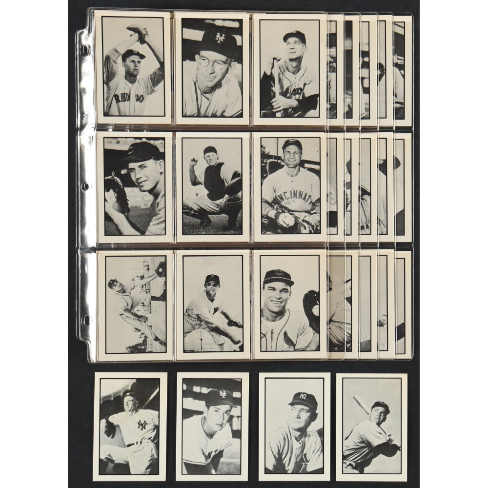 1953 Bowman Black & White Reprint Set with Casey Stengel #39, Hoyt ...