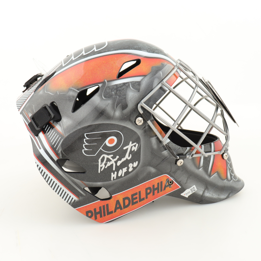 Bernie Parent Signed Flyers Goalie Mini Helmet (Fanatics) | Pristine ...