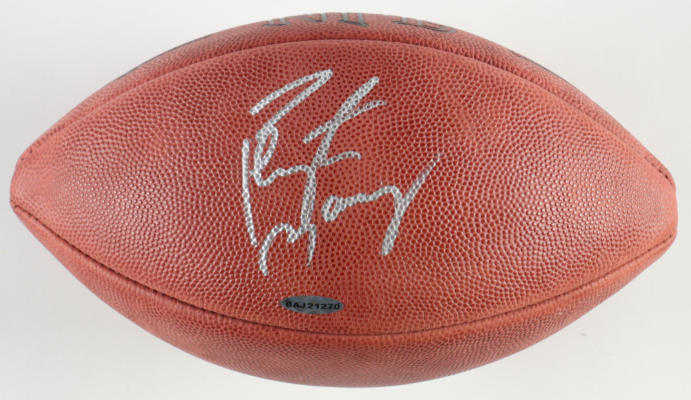 Peyton Manning Signed NFL Official Game Ball Football with Display Case ...