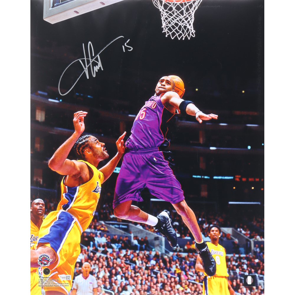 Vince Carter Signed Toronto Raptors 16x20 Photo (Fanatics) | Pristine ...