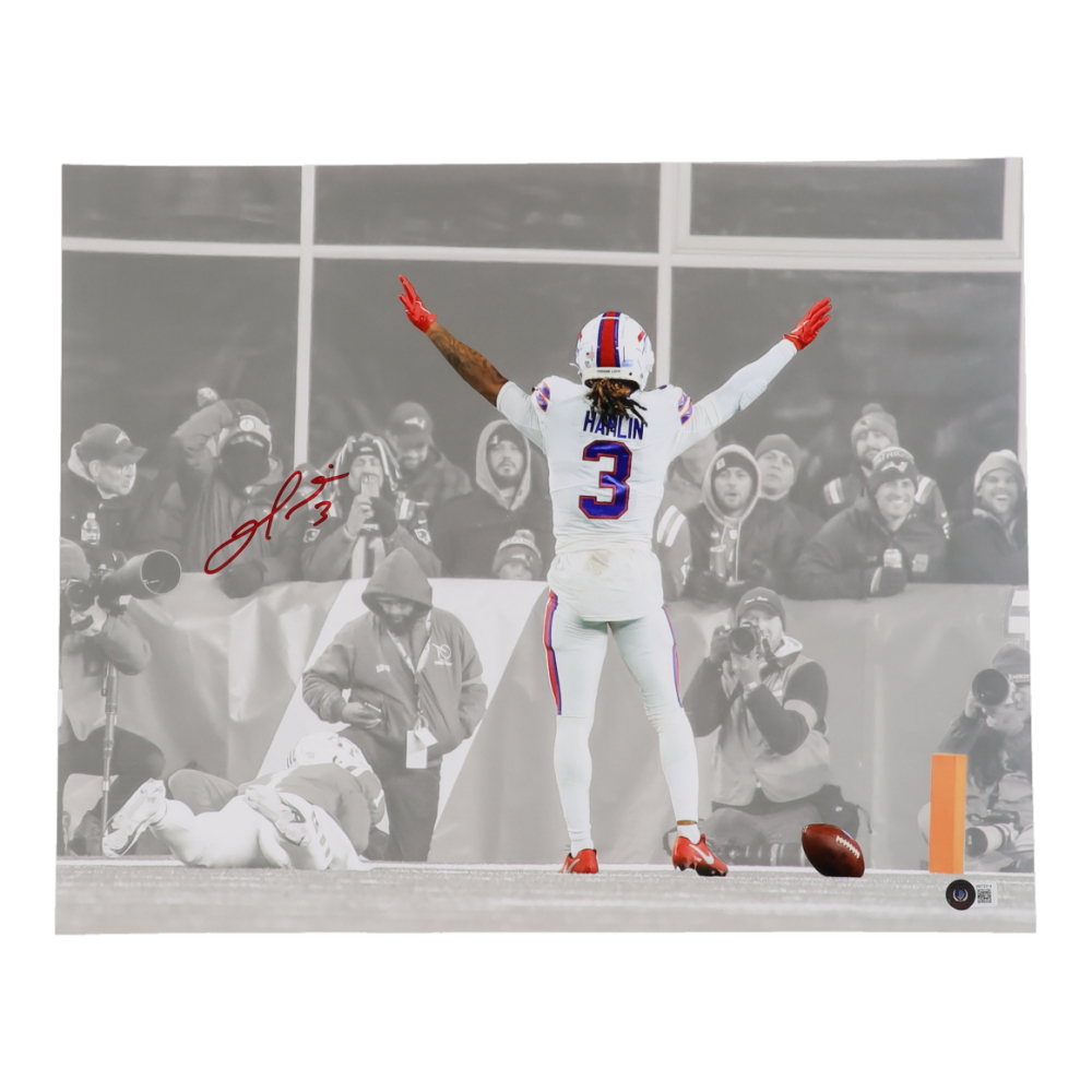Damar Hamlin Signed Bills 16x20 Photo (Beckett) | Pristine Auction