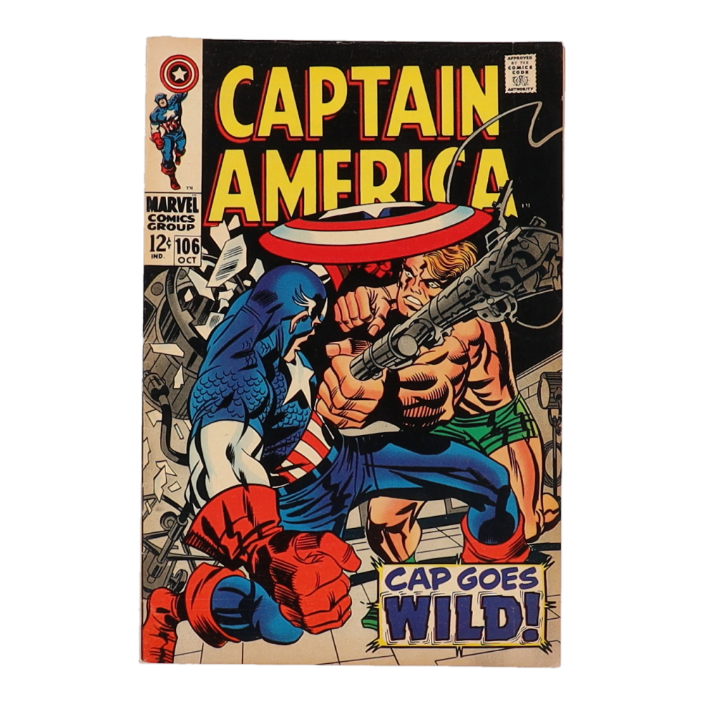 1968 "Captain America" Issue #106 Marvel Comic Book | Pristine Auction