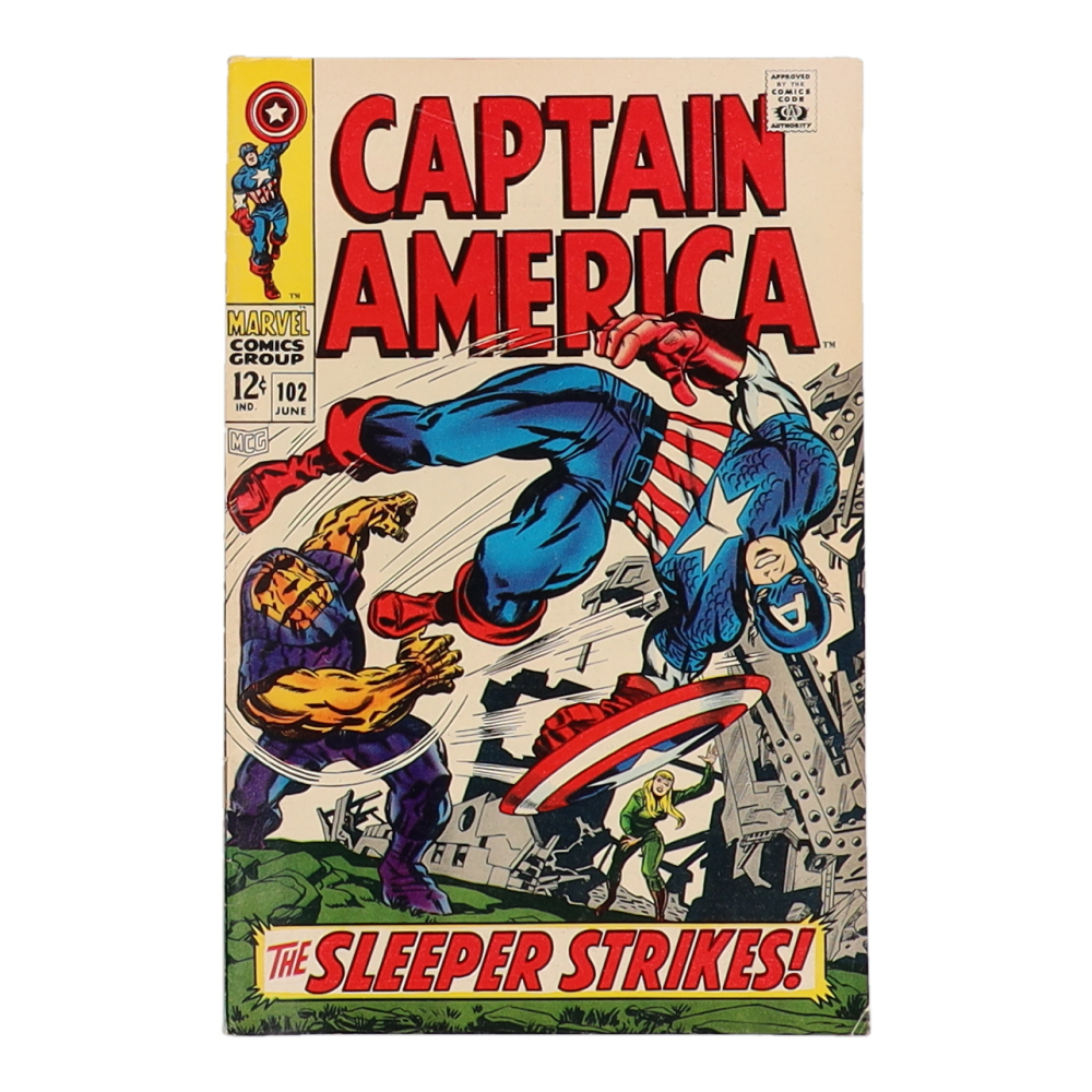 1968 "Captain America" Issue #102 Marvel Comic Book | Pristine Auction