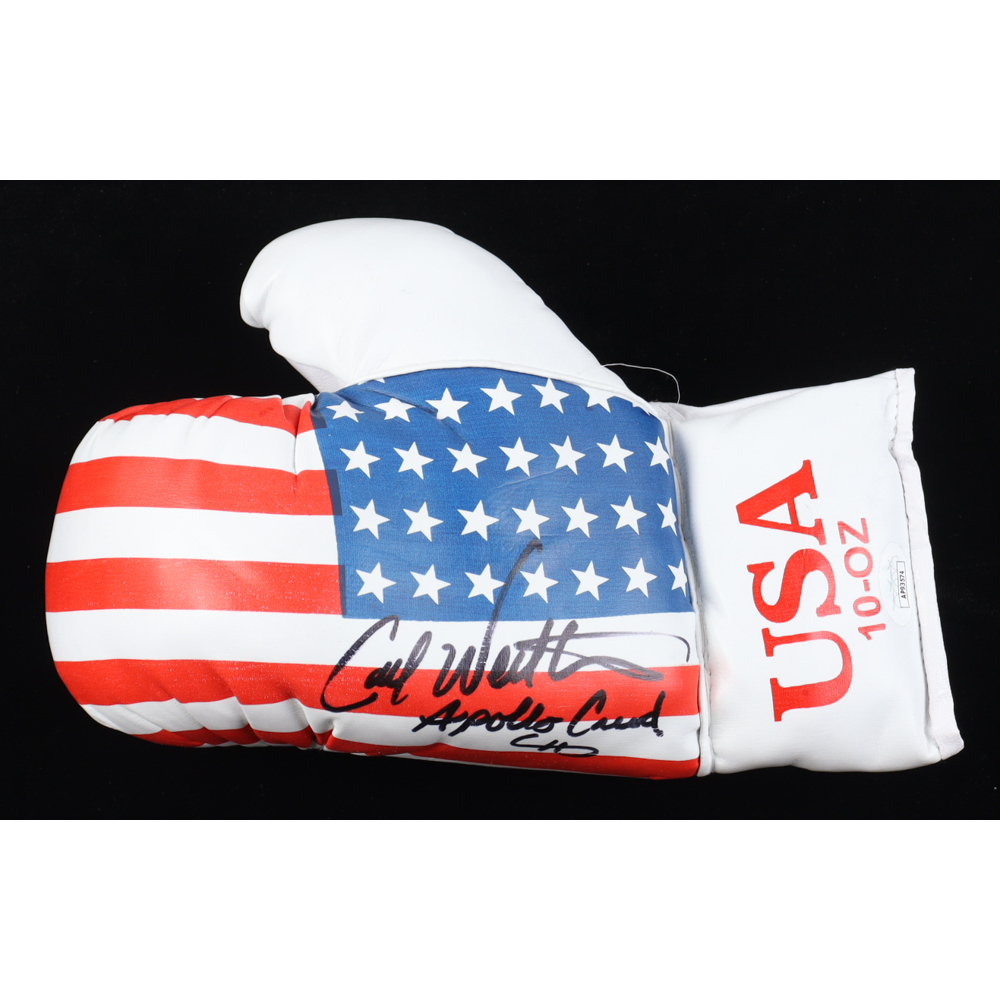 Carl Weathers Signed Last Punch Boxing Glove Inscribed "Apollo Creed ...