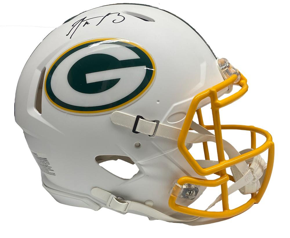 Aaron Rodgers Signed Packers Authentic On-Field Matte White Full-Size ...