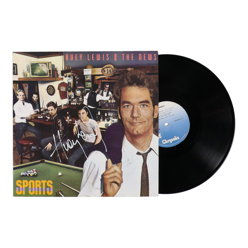 Huey Lewis Signed "Huey Lewis and the News" Vinyl Record Album Cover ...