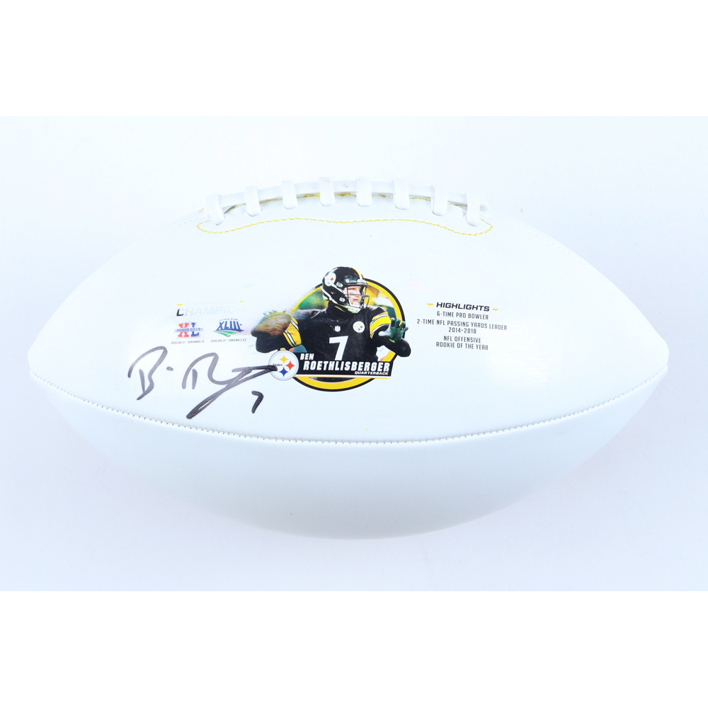 Ben Roethlisberger Signed Commemorative Football (Fanatics) | Pristine ...