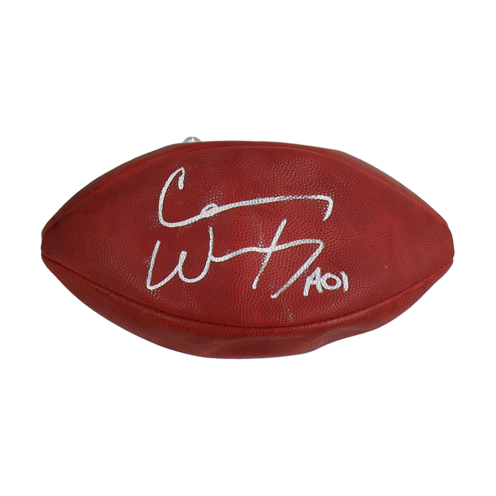 Carson Wentz Signed "The Duke" NFL Official Game Football Inscribed ...