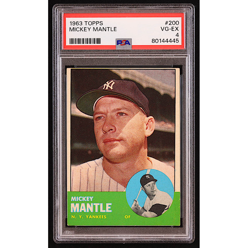 Mickey Mantle 1963 Topps #200 (PSA 4) | Pristine Auction