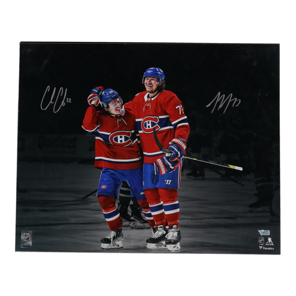 Tyler Toffoli & Cole Caufield Signed Canadiens 16x20 Photo (Fanatics ...