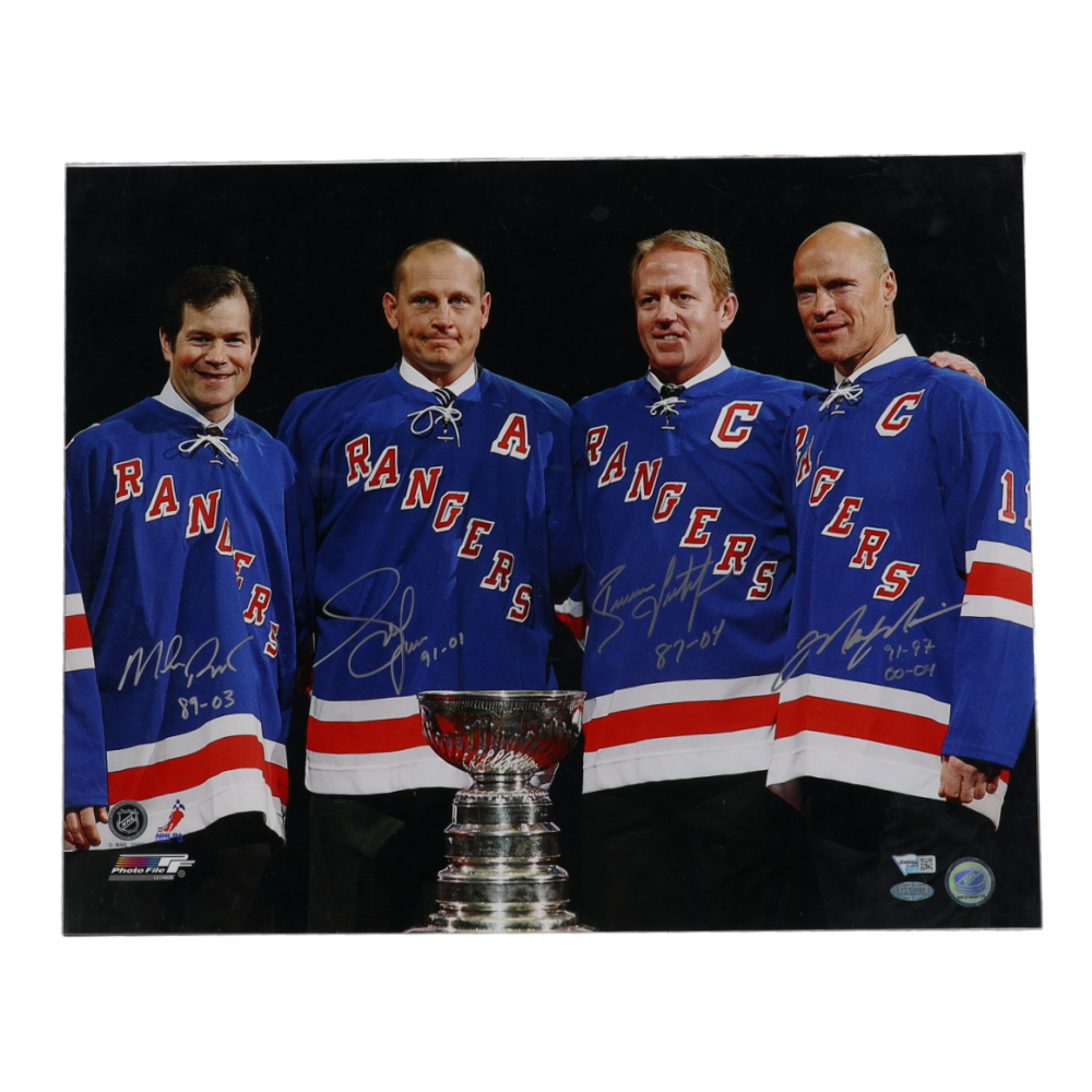 Rangers Captains 16x20 Photo Signed & Inscribed by (4) with Mark ...