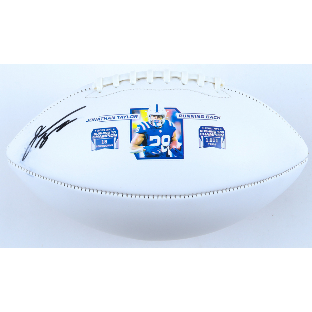 Jonathan Taylor Signed Colts Commemorative Football (Fanatics ...