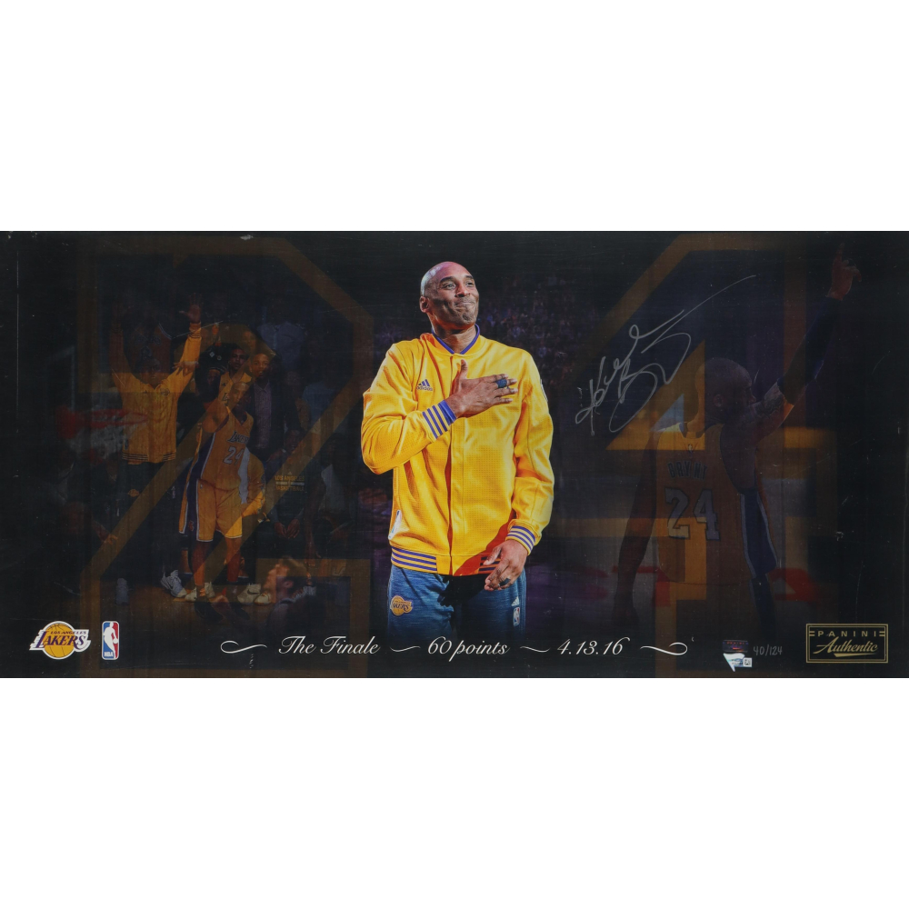 Kobe Bryant Signed Lakers "The Finale" 16x30 Photo #40/124 (Fanatics ...