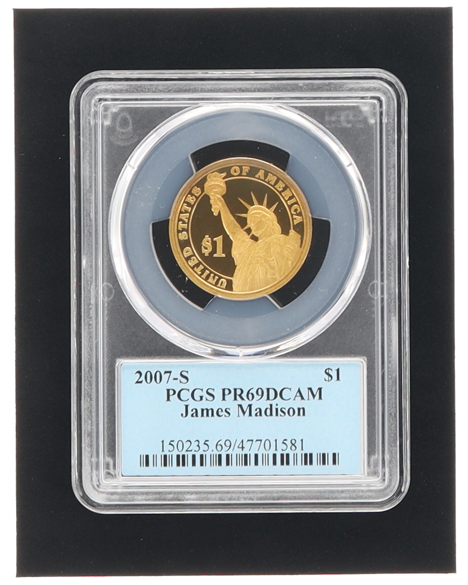 2007-S U.S. Presidential Proof $1 Coin - James Madison 4th President ...