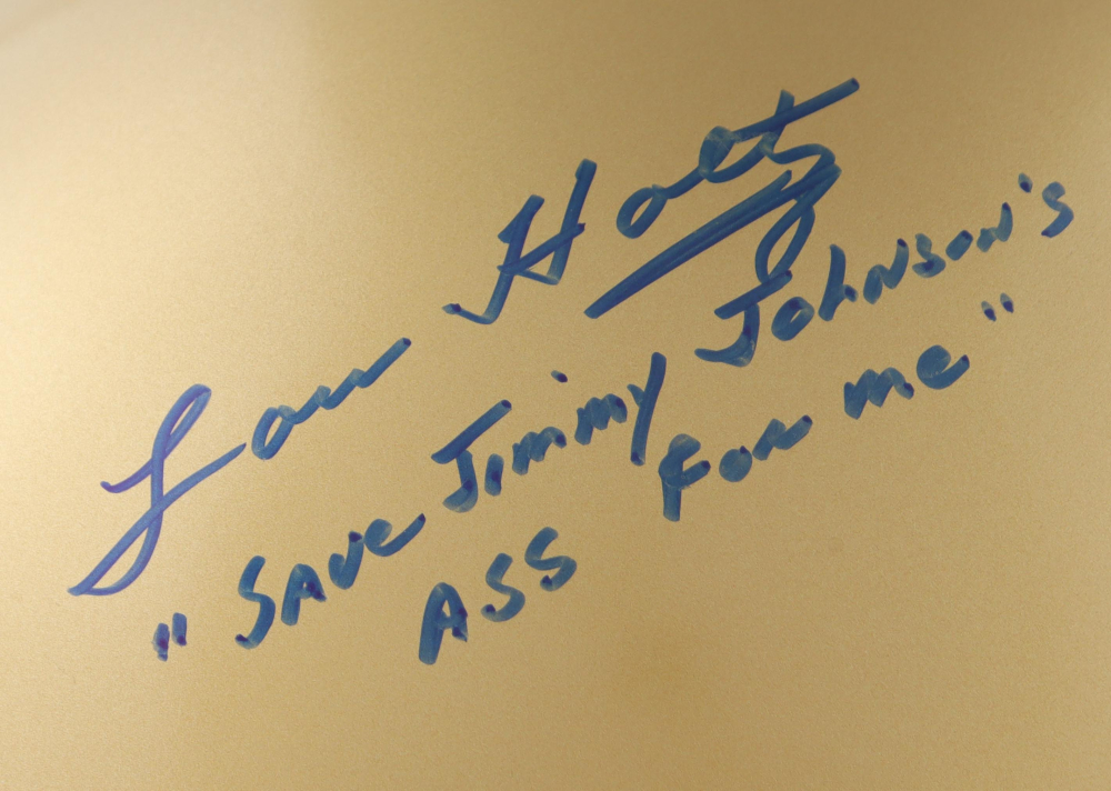 Lou Holtz Signed Notre Dame FIghting Irish Full-Size Authentic On-Field ...