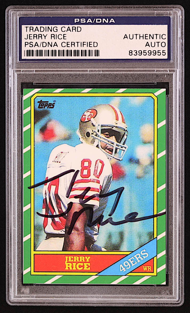 Jerry Rice Signed Trading Card (PSA) | Pristine Auction