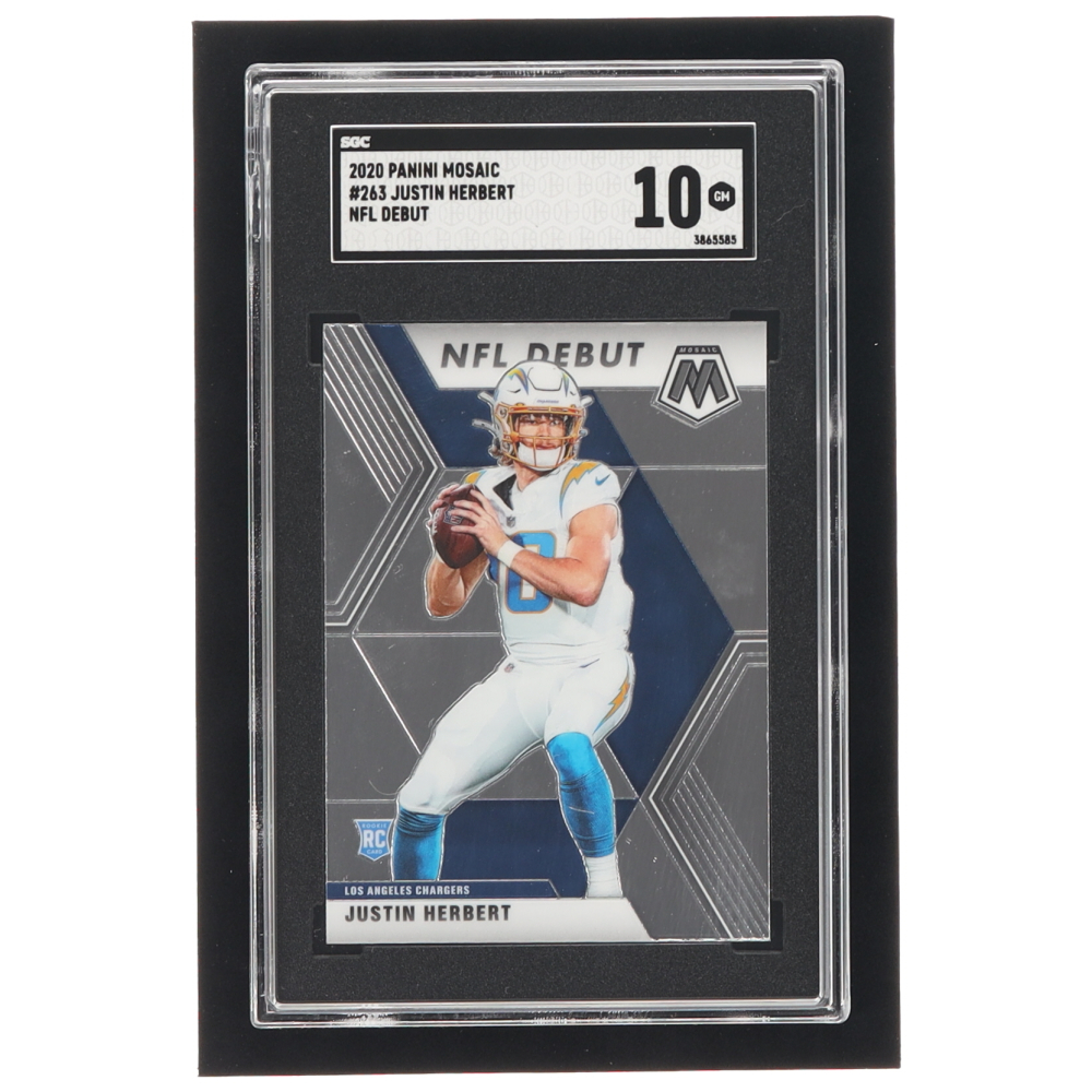 Justin Herbert 2020 Panini Mosaic #263 DEB RC (SGC 10) | Pristine Auction