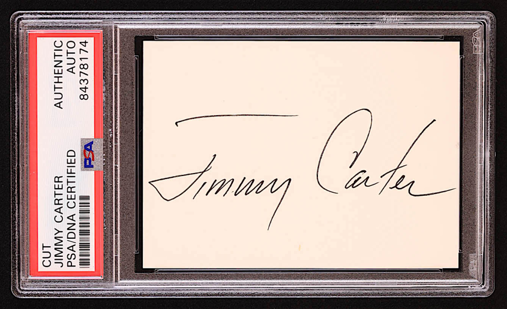 Jimmy Carter Signed Cut (PSA) | Pristine Auction