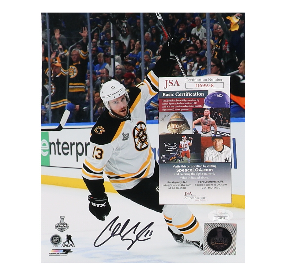 Charlie Coyle Signed Bruins 8x10 Photo (JSA) | Pristine Auction