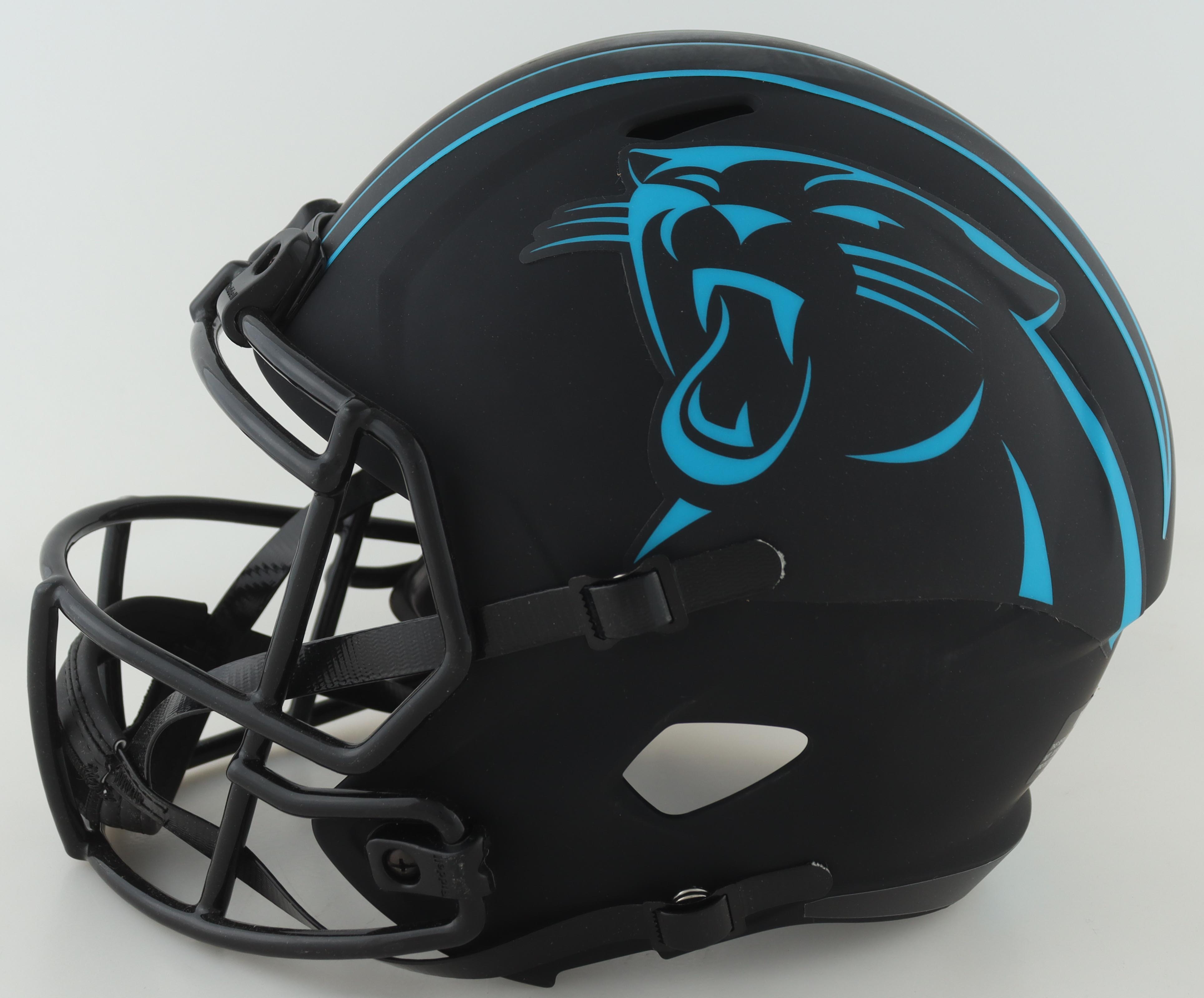 Christian McCaffrey Signed Panthers Full-Size Eclipse Alternate Speed Helmet (Fanatics ...