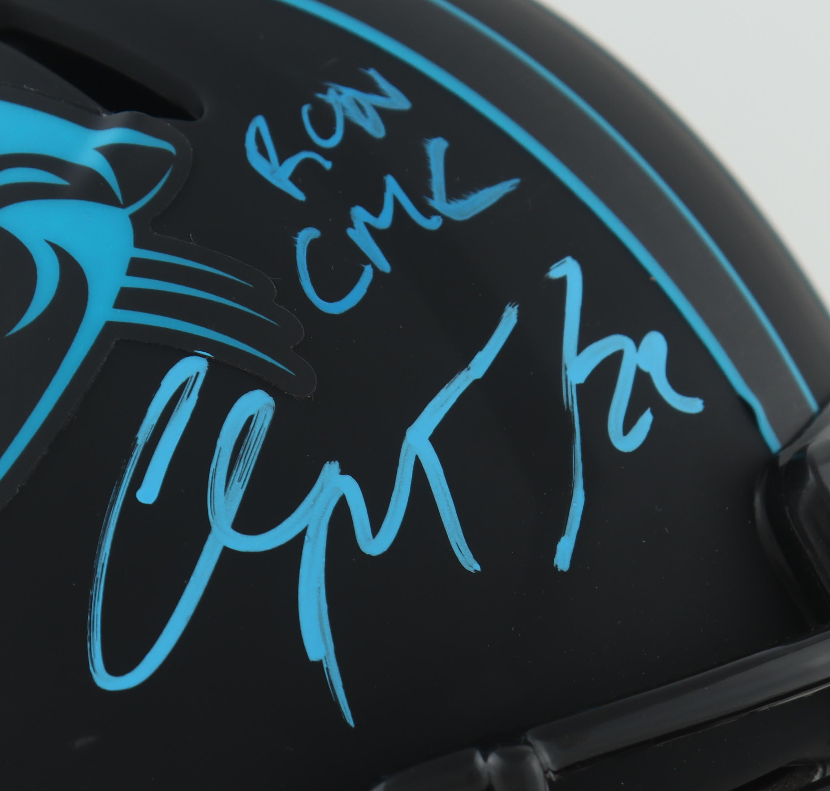 Christian McCaffrey Signed Panthers Full-Size On-Field Authentic ...