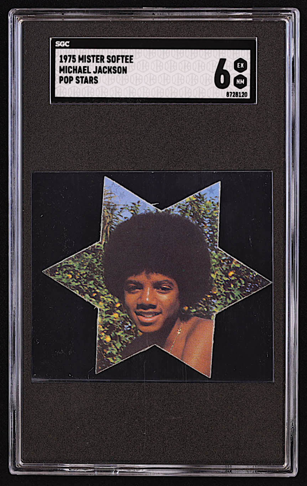 Michael Jackson 1974 Bassett Pop Stars Mister Softee Backs #12 (SGC 6 ...