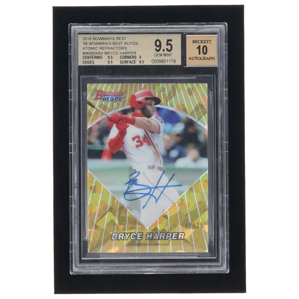 Bryce Harper 2016 Bowman's Best '96 Bowman's Best Autographs Atomic ...