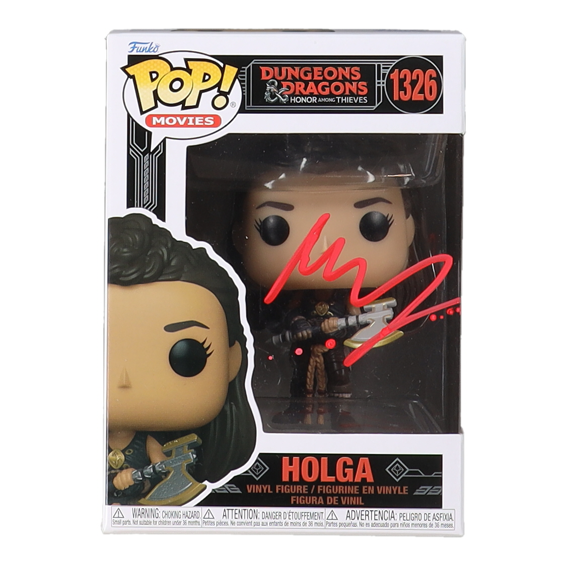 Michelle Rodriguez Signed "Dungeons & Dragons" #1326 Holga Funko Pop ...