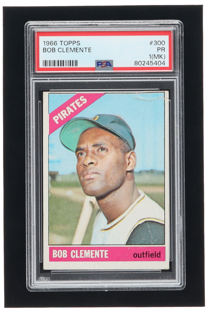 Bob Clemente 1966 Topps #300 (PSA 1) (MK) | Pristine Auction