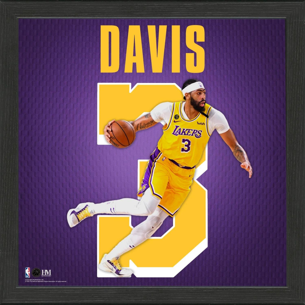 Anthony Davis Lakers "Impact Jersey" Custom Framed Photo | Pristine Auction