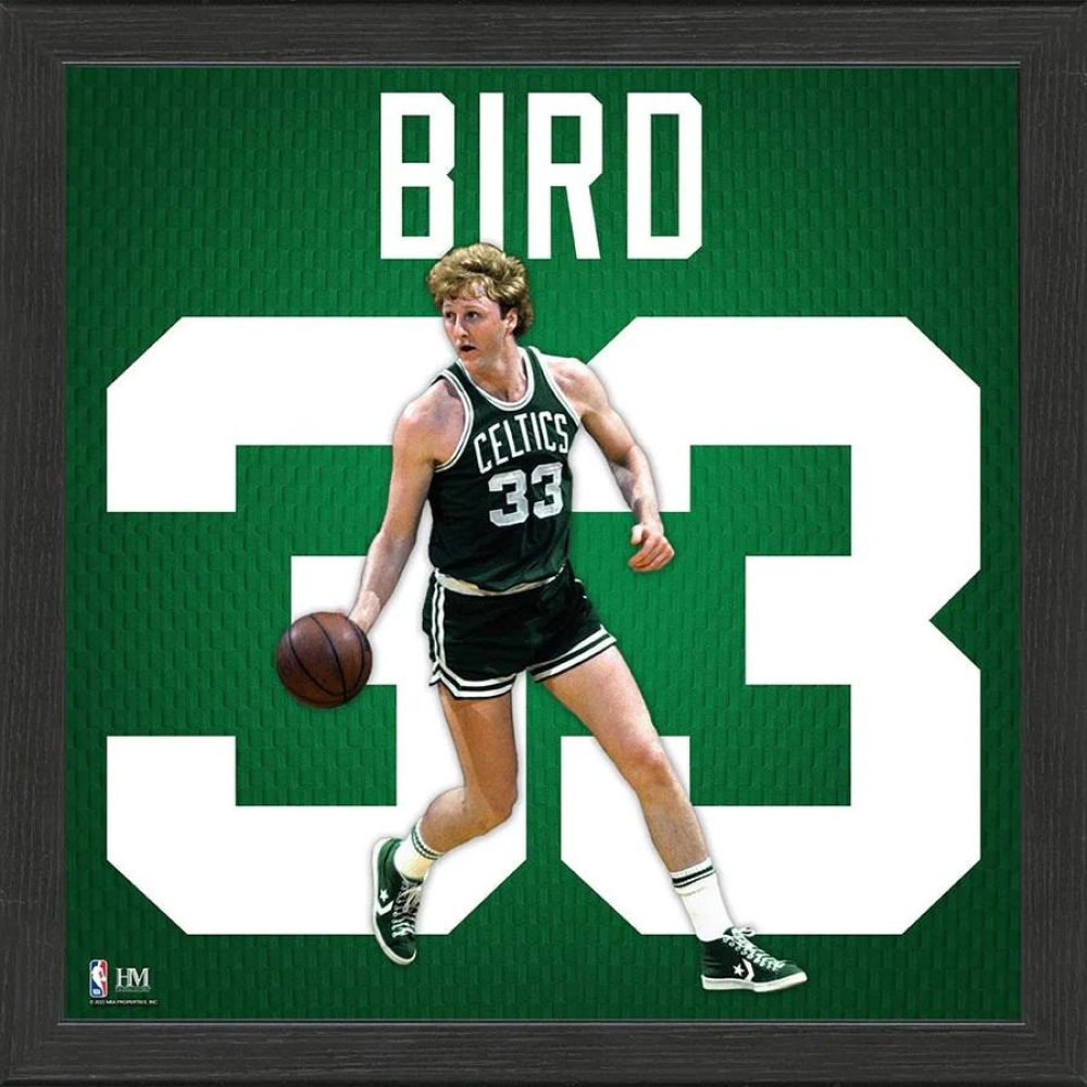 Larry Bird Celtics "Impact Jersey" Custom Framed Photo | Pristine Auction