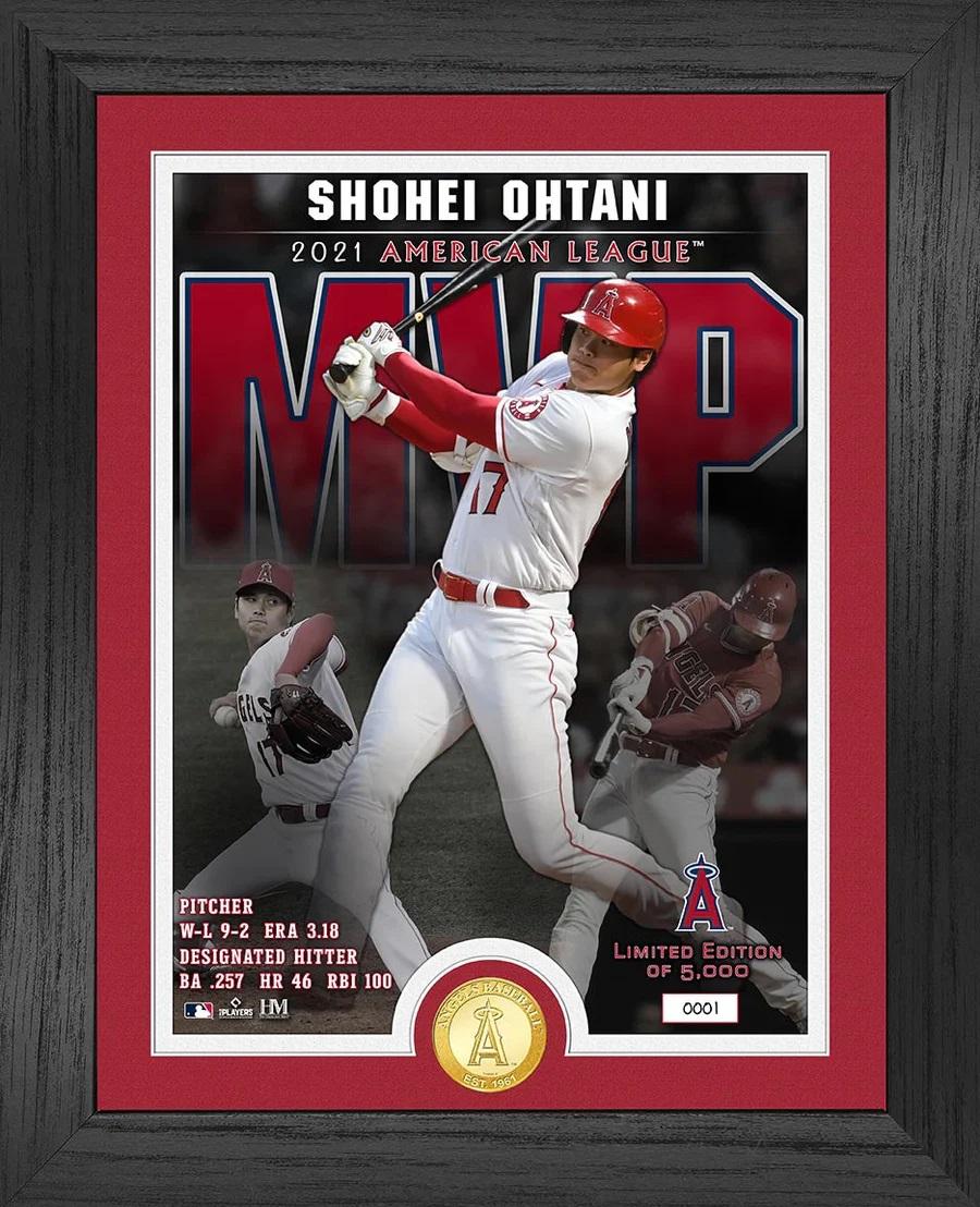 Shohei Ohtani Angels LE Custom Framed Photo with Bronze Coin | Pristine ...