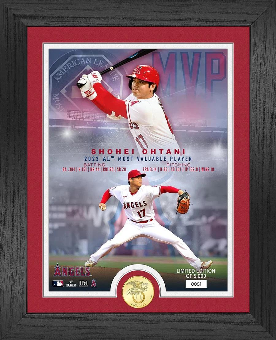 Shohei Ohtani Angels LE Custom Framed Photo with Bronze Coin | Pristine ...